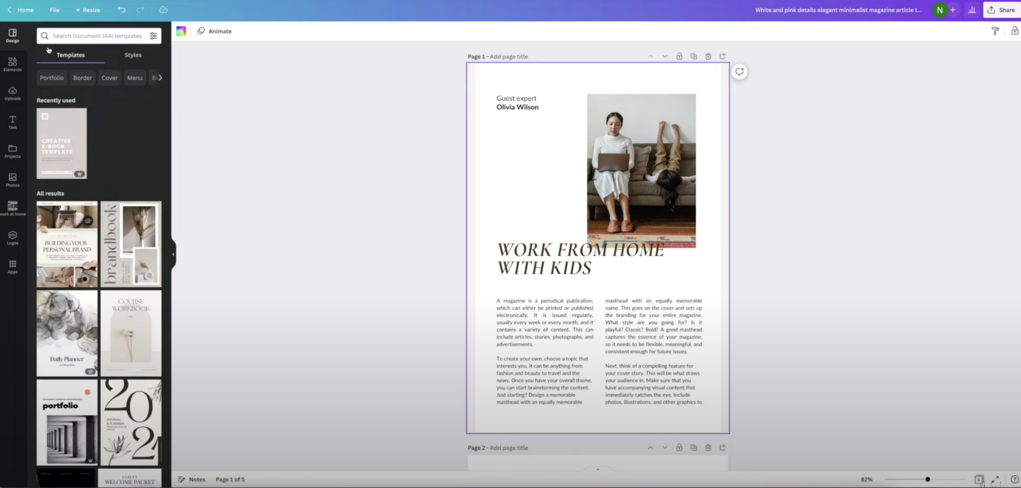 How to Create an Ebook for Free in Canva (Full Tutorial)