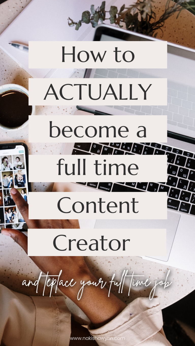 How to Become a Full-Time Content Creator in a Year
